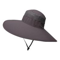 China Custom Big Wide Brim Waterproof Panama Hat for Men Women 58cm Adult Size for sale