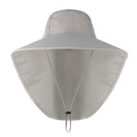 China Custom OEM Fisherman Hat 58cm Adult Size UV Protection Breathable Outdoor Safari Cap for Men Women for sale