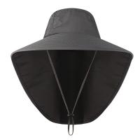 China Custom OEM Fisherman Hat 58cm Adult Size UV Protection Breathable Outdoor Safari Cap for Men Women for sale