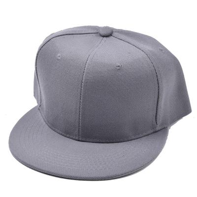 China Custom 6 Panel Snapback Baseball Hat Flat Brim Adjustable 58-60cm Cotton Nylon for sale