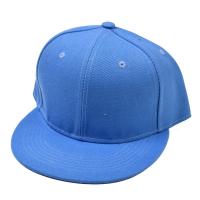 China Custom 6 Panel Snapback Baseball Hat Flat Brim Adjustable 58-60cm Cotton Nylon for sale