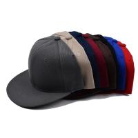 China Custom 6 Panel Snapback Baseball Hat Flat Brim Adjustable 58-60cm Cotton Nylon for sale