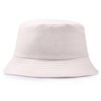 China Cotton Foldable Bucket Hat 58cm Sun Hat for Men Women Outdoor Fisherman Cap for sale