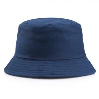 China Cotton Foldable Bucket Hat 58cm Sun Hat for Men Women Outdoor Fisherman Cap for sale