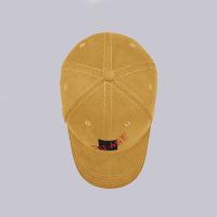 China Custom Logo Corduroy Baseball Cap 58cm Unisex ODM Embroidered for sale