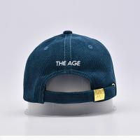 China Custom Corduroy Baseball Cap 58cm Unisex 6 Panel Outdoor Hat with Embroidery Logo for sale