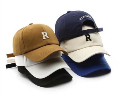 China Custom Embroidered Logo Cotton Baseball Cap 58cm Adjustable Outdoor Unisex for sale