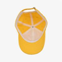 China Custom Embroidery Dad Hat Light Yellow Cotton Fabric Unisex 58cm Adult Size for sale