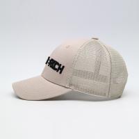 China Breathable Men Women Summer Mesh Baseball Hat With 7 Holes Buckle Custom Logo for sale
