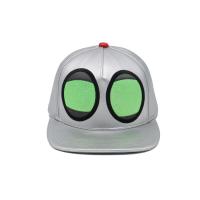 China Hippop Flat Brim Snapback Hats 3D Embroidered Silvery 5 Panel Cap for sale