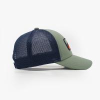 China Wool Acrylic Fabric 6 Panel Trucker Cap Custom Embroidery Logo Plastic Snap Buckle for sale