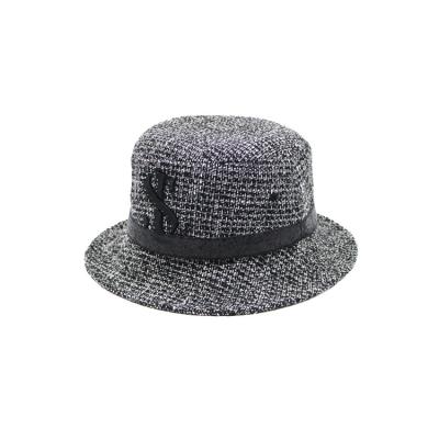 China Summer Unisex Bucket Hat Foldable Fisherman Cap 58cm Grey Color for sale