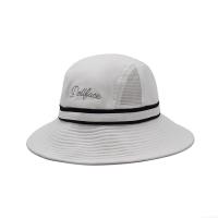 China 58cm Fisherman Bucket Hat Outdoor Big Brim Cotton Mesh Fabric Custom Logo for sale