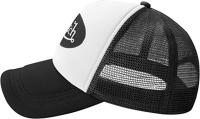 China Anniversary Red Mesh 5 Panel Sports Trucker Cap High Crown Foam Cap Adult Size for sale