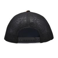 China Custom Camo Cotton Fabric Trucker Cap 58cm with Polyester Mesh Backing and Embroidery Logo - 6 Panel Flat Brim Design for sale