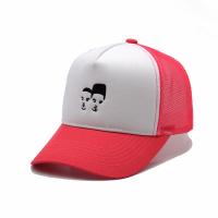 China Polyester Foam Front 5 Panel Trucker Hat High Crown Mesh Back 58cm for sale