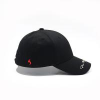 China Custom Flat Embroidered Baseball Cap 58cm Unisex 6 Panel Cotton Outdoor Hat for sale