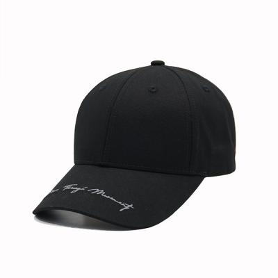 China Custom Flat Embroidered Baseball Cap 58cm Unisex 6 Panel Cotton Outdoor Hat for sale