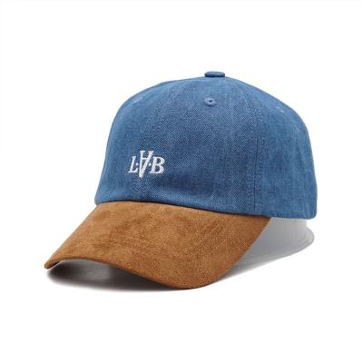 China Custom 100% Cotton Washed Dad Hat Adjustable Size 58cm Unstructured Low Profile Baseball Cap for sale