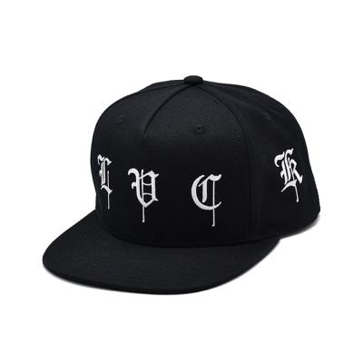 China Classic Flat Brim Snapback Hats Blank Underbrim Cotton Wool Blend Flat Visor for sale