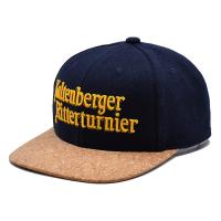 China Custom Logo Wood Grain Snapback Hat Flat Brim Sunshade Adjustable 95% Acrylic 5% Wool for sale