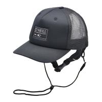 China Black 5 Panel Sport Trucker Hat Polyester Mesh Back Embroidered Custom Logo for sale