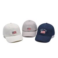 China Custom American Flag Embroidered Baseball Cap 6 Panel Casual Cap Factory 100 Cotton for sale