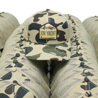 China Custom Camo Mesh Trucker Cap Curved Brim Tactical Hat 6 Panel Adjustable Snapback for sale