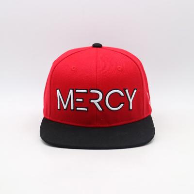 China Flat Brim Snapback Hat Cotton Black Unisex One Size Fits All BSCI ISO Certified 100PCS MOQ for sale