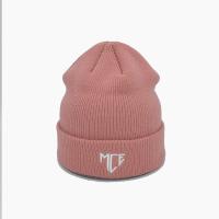 China Custom Knit Beanie Hats 58cm Acrylic Winter Beanie for Adults Casual Wear for sale