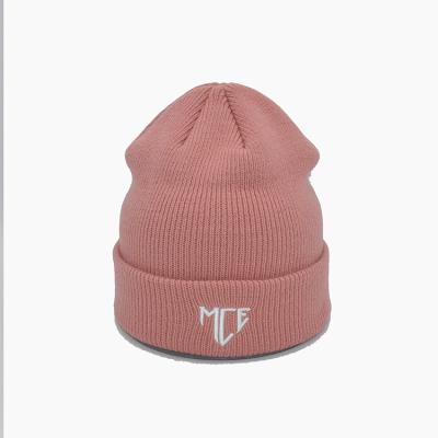 China Custom Knit Beanie Hats 58cm Acrylic Winter Beanie for Adults Casual Wear for sale