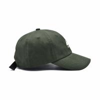 China Unisex Breathable 6 Panel Cotton Dad Hat 58-60cm Adjustable Baseball Cap Custom Logo for sale