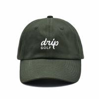 China Unisex Breathable 6 Panel Cotton Dad Hat 58-60cm Adjustable Baseball Cap Custom Logo for sale