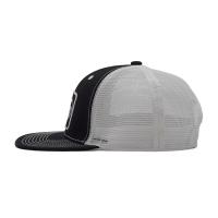 China ACE Unisex Structured Flat Brim Snapback Mesh Cap 60cm Cotton Sweatband for sale
