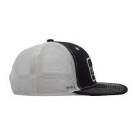 China ACE Unisex Structured Flat Brim Snapback Mesh Cap 60cm Cotton Sweatband for sale