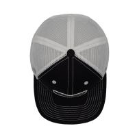 China ACE Unisex Structured Flat Brim Snapback Mesh Cap 60cm Cotton Sweatband for sale