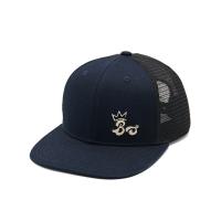 China 5 Panel Flat Bill Mesh Snap Back Trucker Hat Baseball Sports Cap High Profile Crown for sale