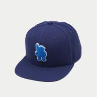 China Custom Flat Brim Snapback Hat Cotton Black Snap Button Embroidered Logo Unisex One Size for sale