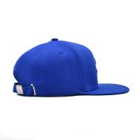 China Custom Flat Brim Snapback Hat 100% Cotton Structured Crown 6 Panel Cap for Men for sale