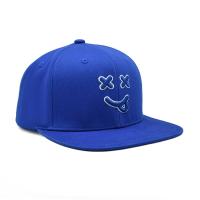 China Custom Flat Brim Snapback Hat 100% Cotton Structured Crown 6 Panel Cap for Men for sale