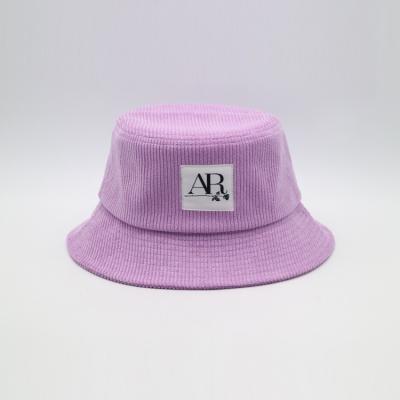 China Custom Corduroy Bucket Hat for Fishing Outdoor Unisex Cotton Wide Brim 100PCS MOQ for sale