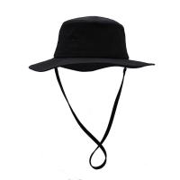 China Custom Cotton Fisherman Bucket Hat with Drawstring Waterproof Wide Brim Unisex Outdoor for sale