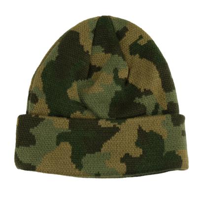 China Custom Logo Acrylic Beanie Hat 58CM Unisex Winter Warm Knit Hat OEM Design for sale