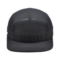 China Custom Breathable Mesh Running Hat 5 Panel Nylon Camper Cap With Embroidery for sale