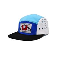 China Custom 5 Panel Camper Hat Cotton Corduroy Snapback Flat Brim 58cm Unisex for sale