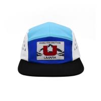 China Custom 5 Panel Camper Hat Cotton Corduroy Snapback Flat Brim 58cm Unisex for sale