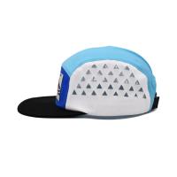 China Custom 5 Panel Camper Hat Cotton Corduroy Snapback Flat Brim 58cm Unisex for sale