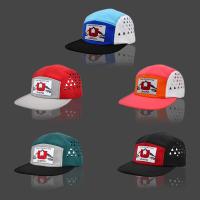 China Custom 5 Panel Camper Hat Cotton Corduroy Snapback Flat Brim 58cm Unisex for sale