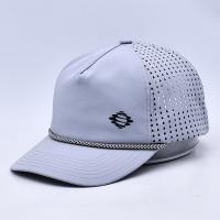 China ACE2304 Custom Sport Cap - Black Polyester Adjustable Strapback with Velcro Closure, One Size Fits All for sale