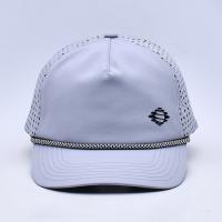 China ACE2304 Custom Sport Cap - Black Polyester Adjustable Strapback with Velcro Closure, One Size Fits All for sale